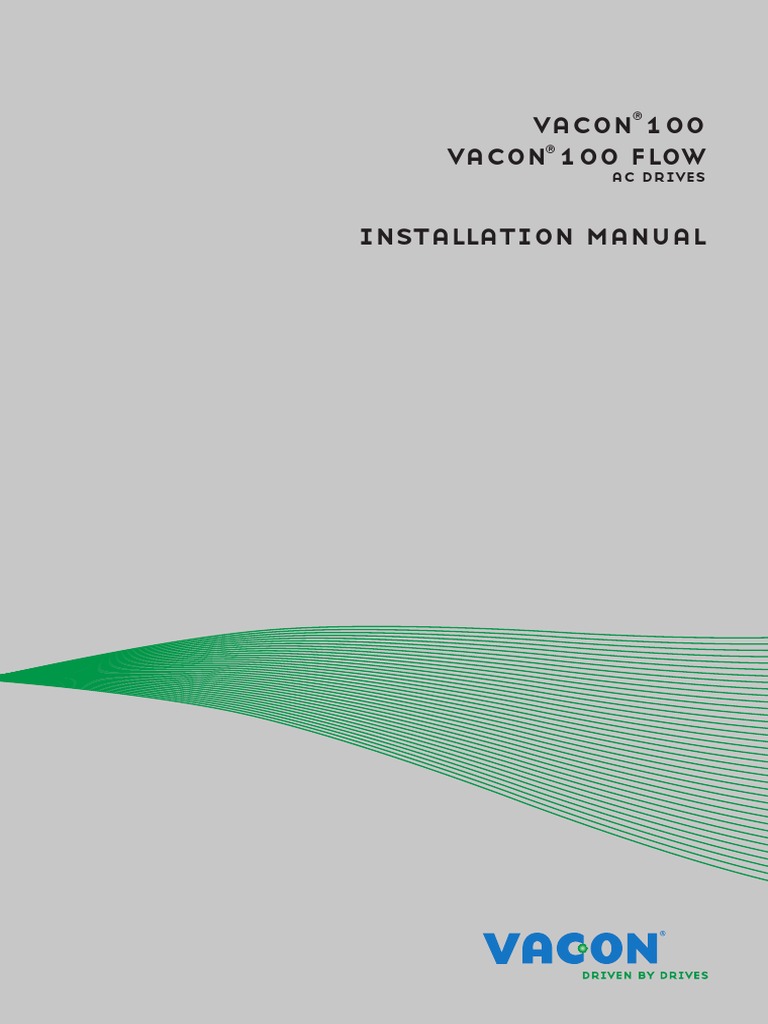 vacon 100 vacon 100 flow installation manual: ac drives