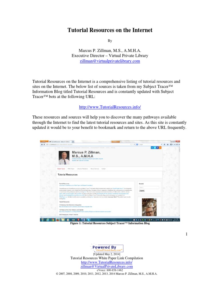 Tutorial Resources Pdf Educational Technology Internet