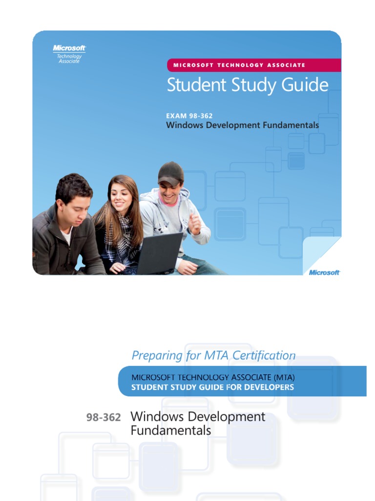 98-362 MTA SSG WinDev PDF PDF | PDF | Graphical User Interfaces | Windows Presentation Foundation