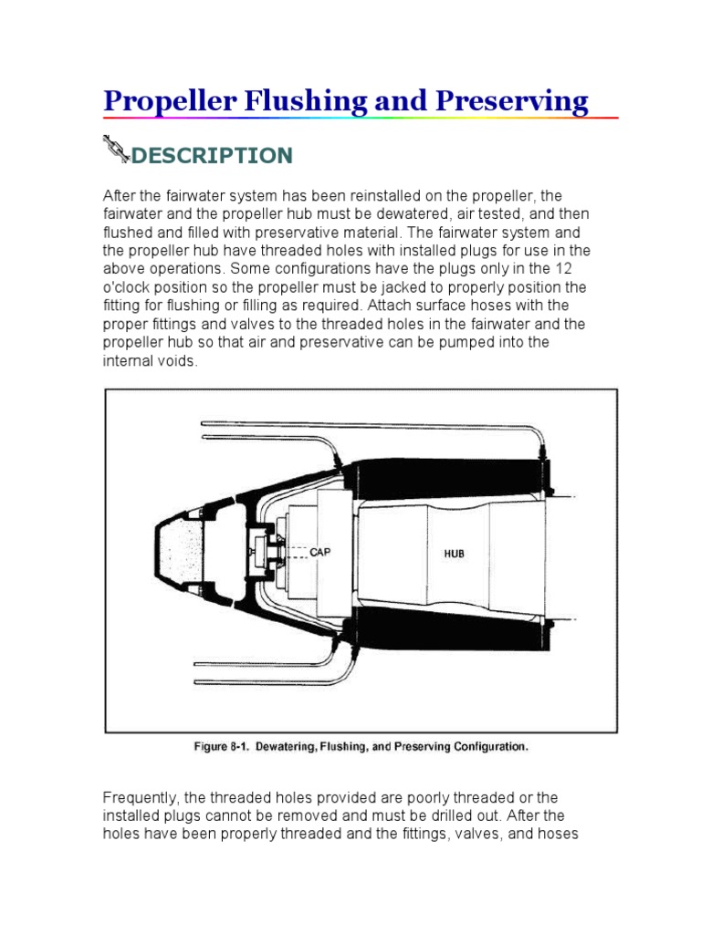 Propeller Flushing and Preserving: Description | PDF | Leak | Valve