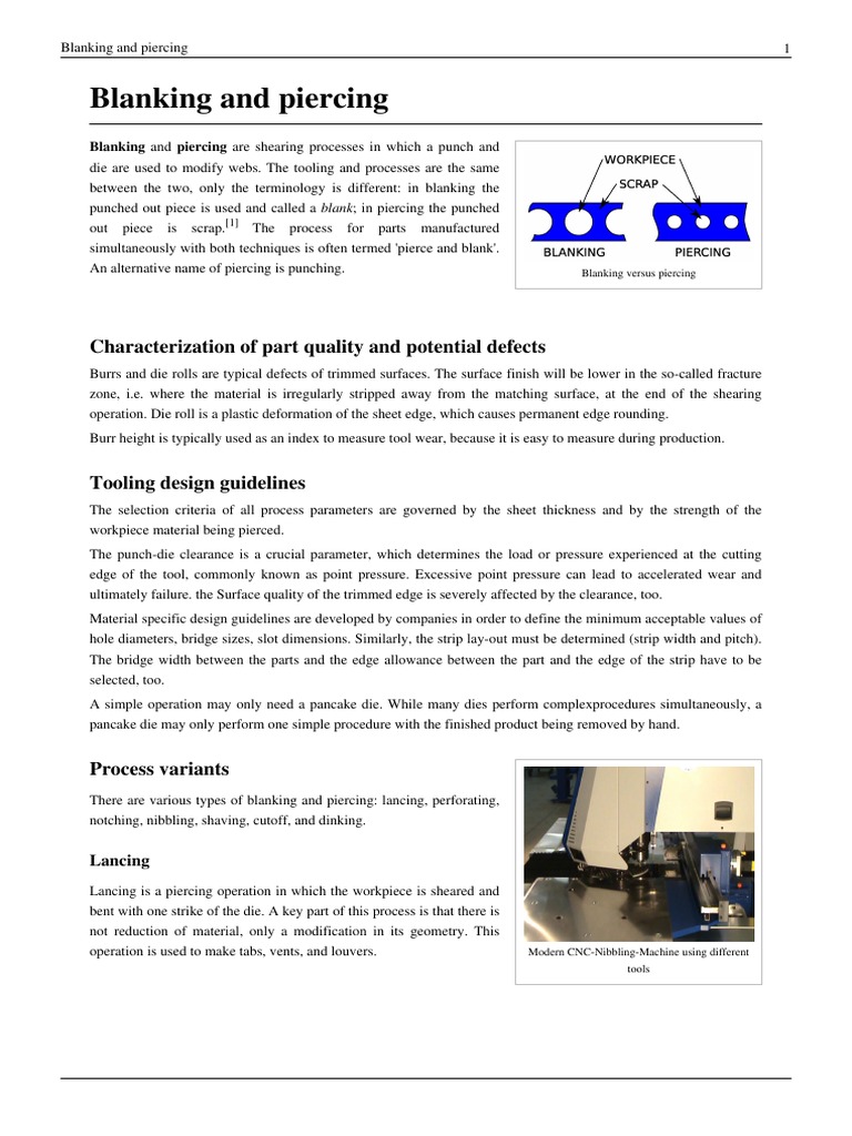 An In-Depth Look at Blanking, Piercing, and Other Metal Cutting ...
