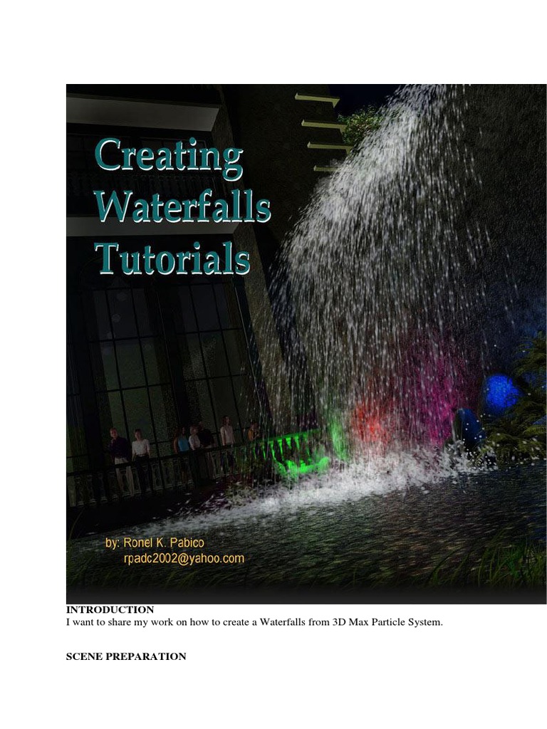 Create A Waterfalls | PDF | Rendering (Computer Graphics) | Gravity