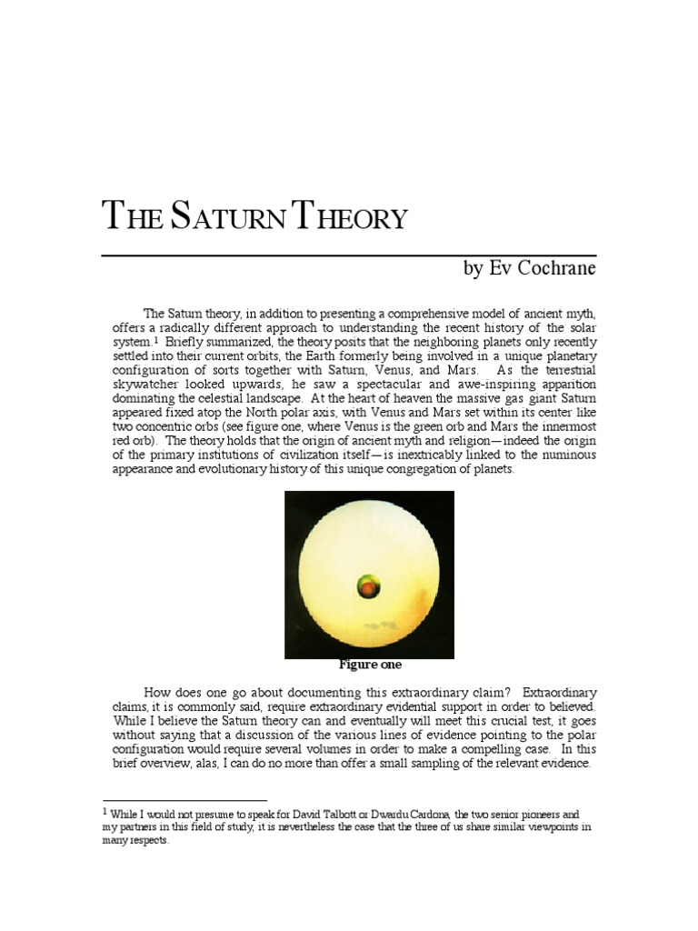 The Saturn Theory Pdf Planets Mythology