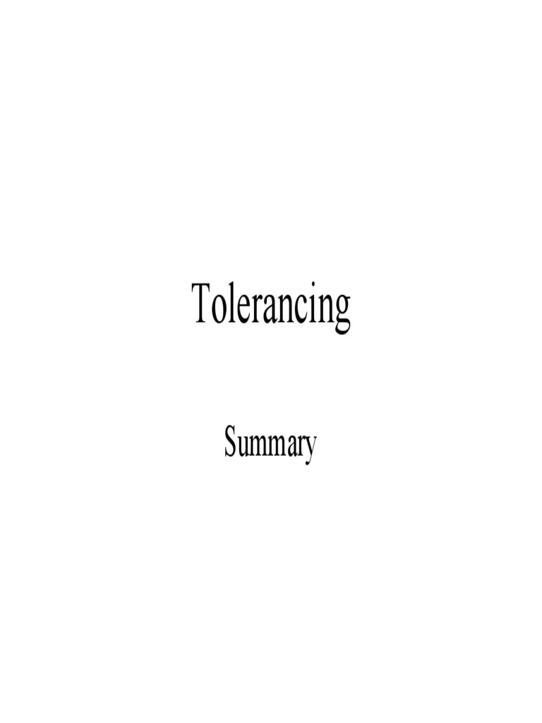 Tolerancia ASME B4.1 | PDF