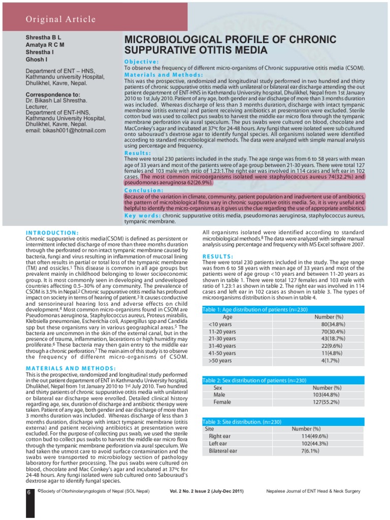 6-7 Omsk Maligna | PDF | Pseudomonas Aeruginosa | Ear