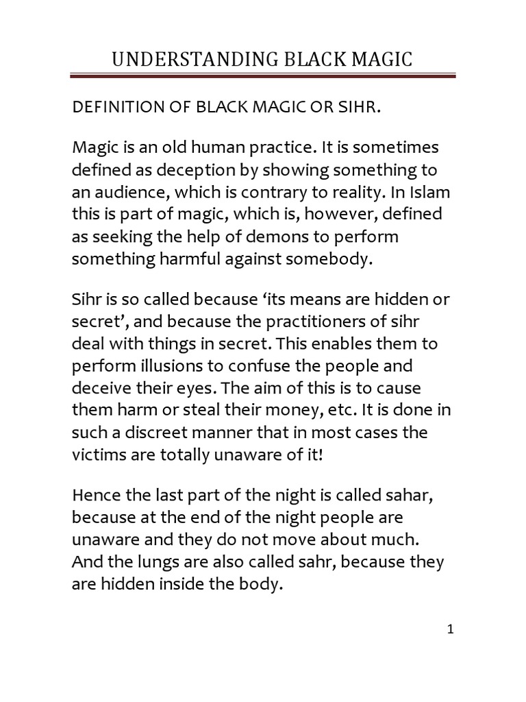 Sihr | PDF | Magic (Paranormal) | Sahabah