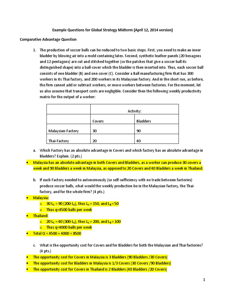Global Strategy Midterm Exam Questions | PDF | Thailand | Malaysia