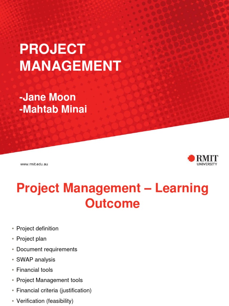 Lesson 6. Project Management | PDF | Project Management | Internal Rate ...