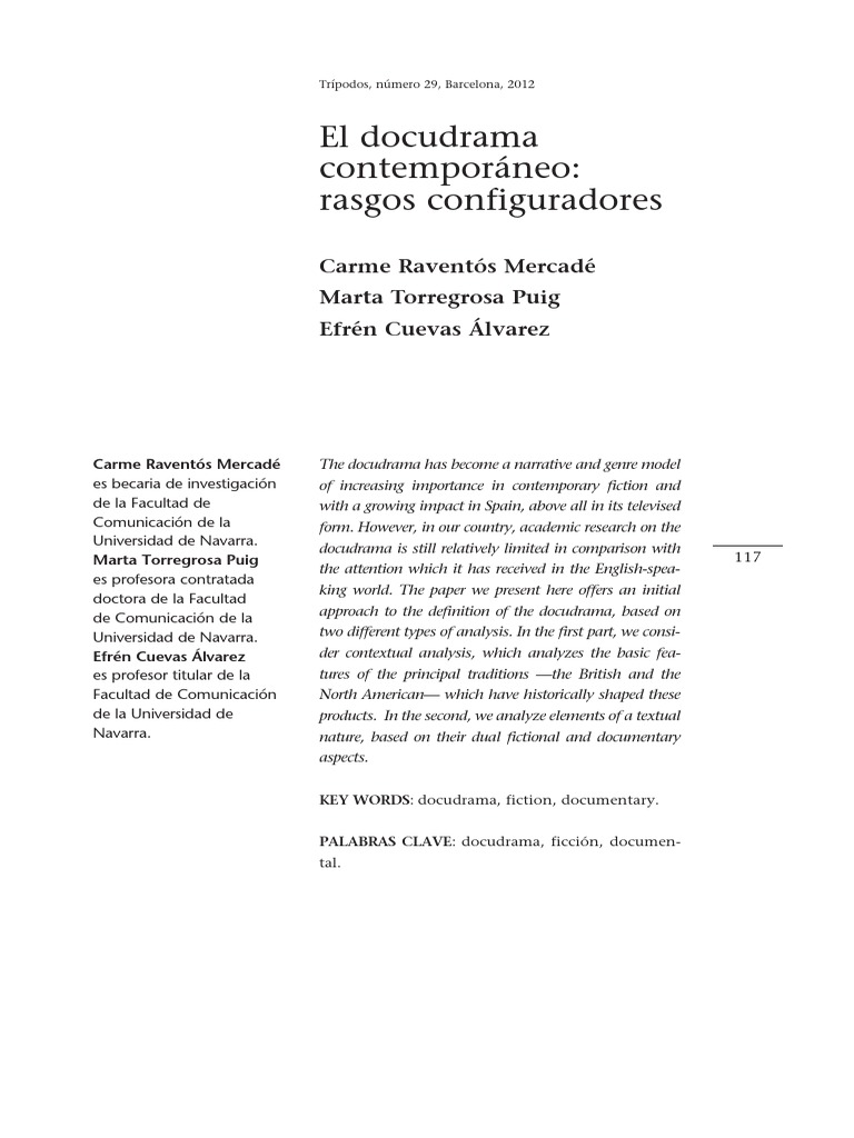 Docudrama | PDF | Documental | Imagen