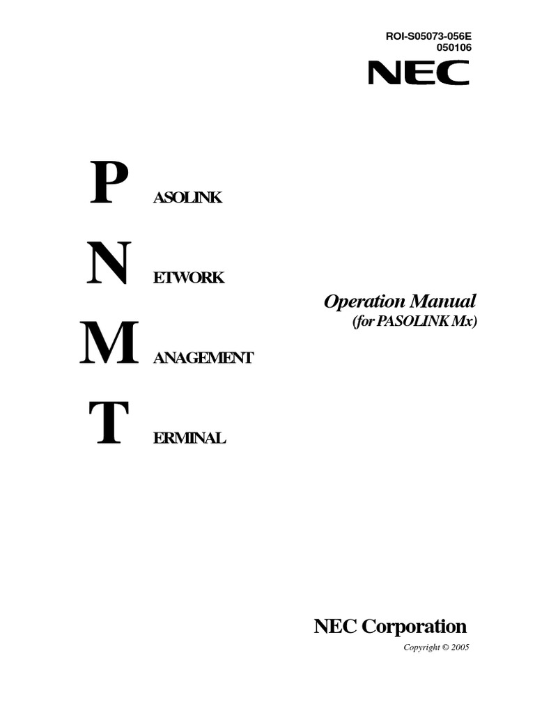 Nec Pasolink MX PNMT | PDF