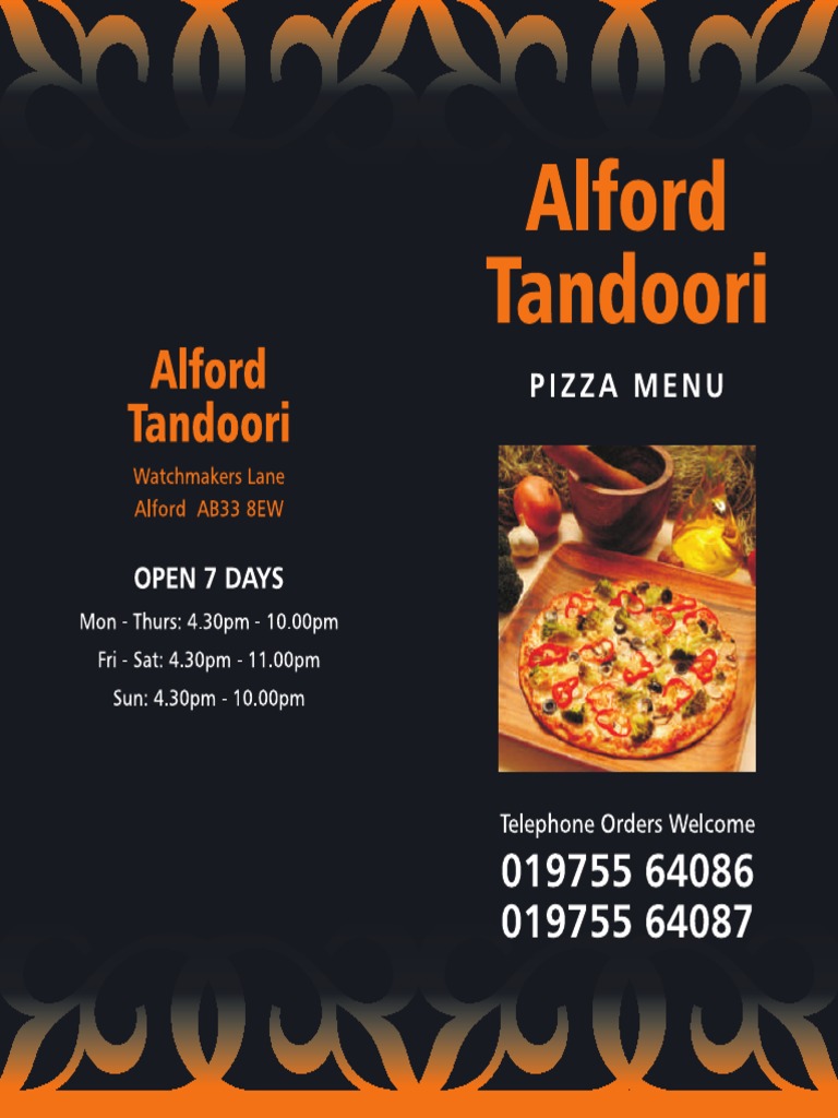 Pizza Menu | PDF