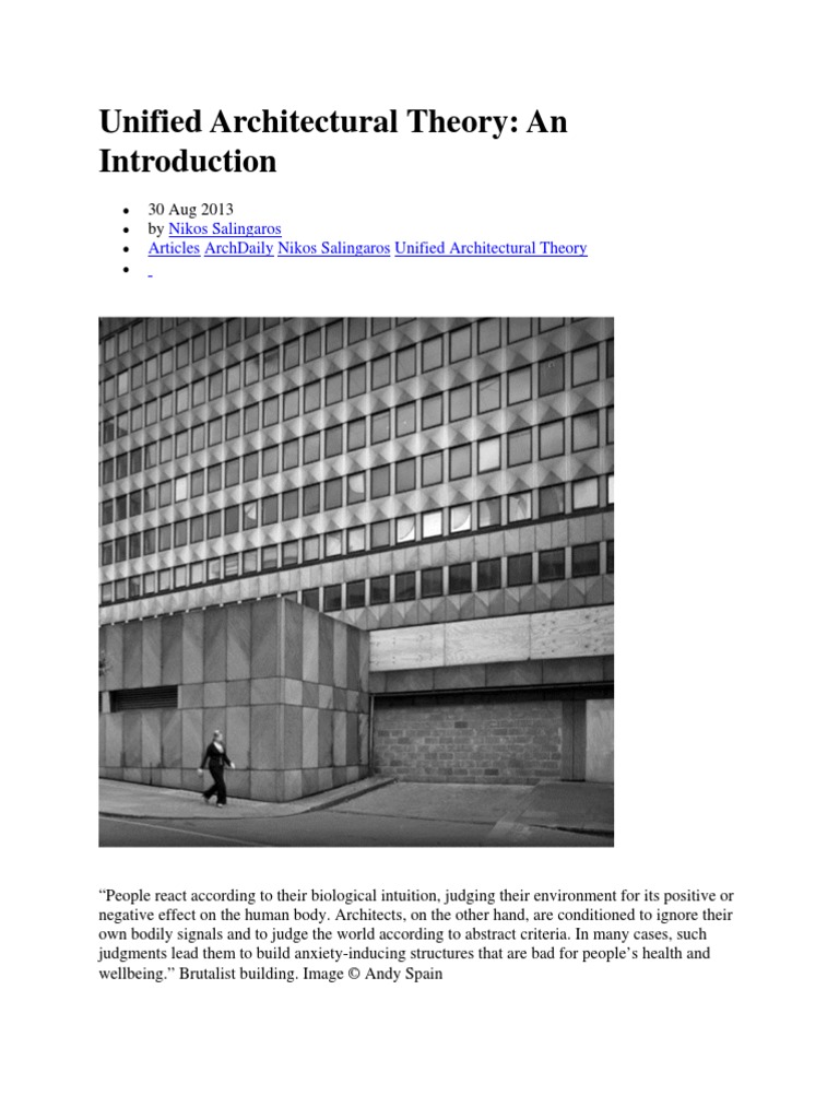 Unified Architecture Theory | PDF | Theory | Reason