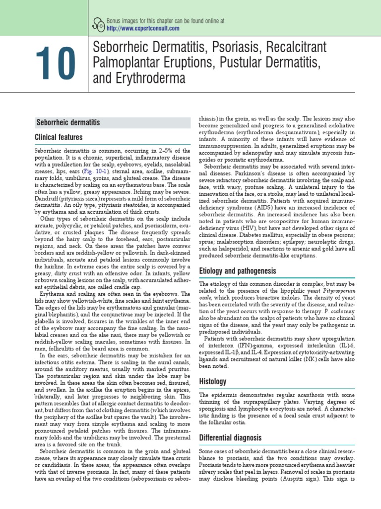 Chapter 10 Seborrheic Dermatitis, Psoriasis, Recalcitrant Palmoplantar ...