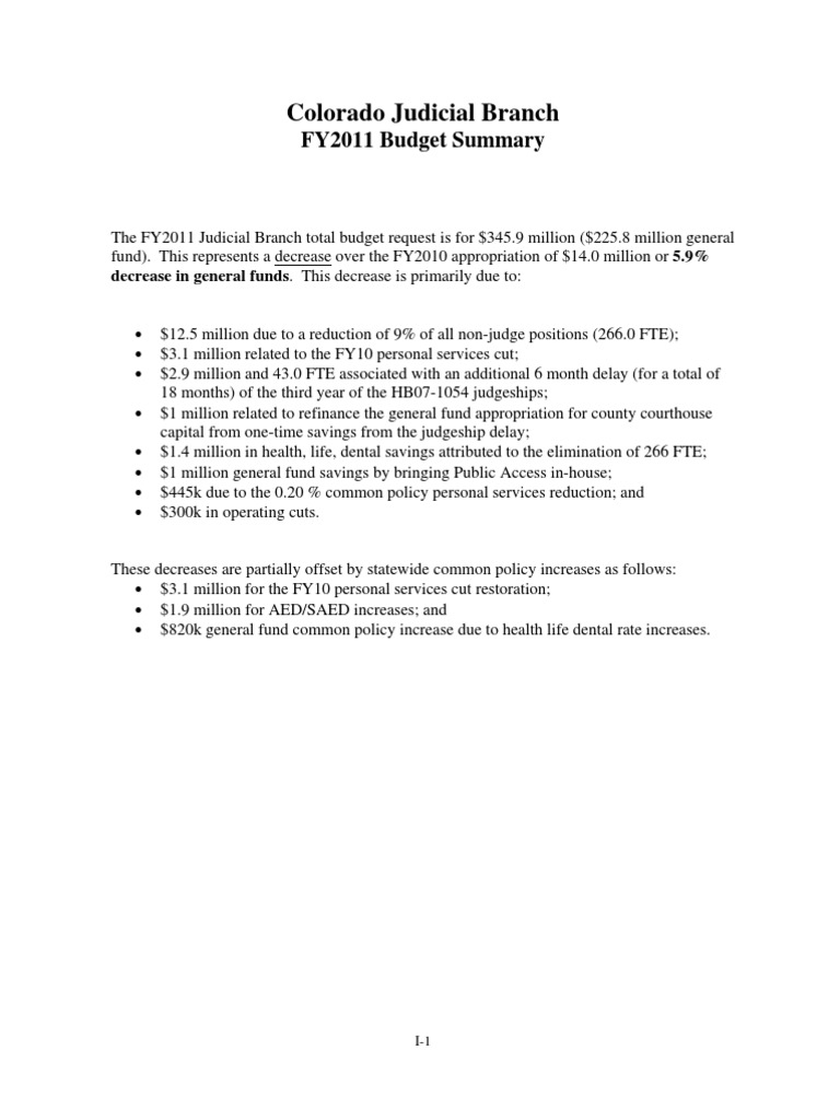 Brief Budget Overview | PDF | Finance & Money Management | Social Science