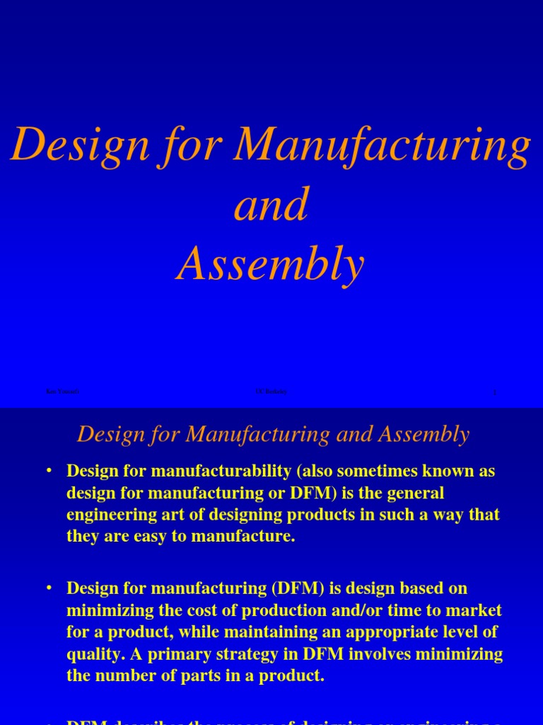 A Comprehensive Guide to Design for Manufacturing and Assembly through ...