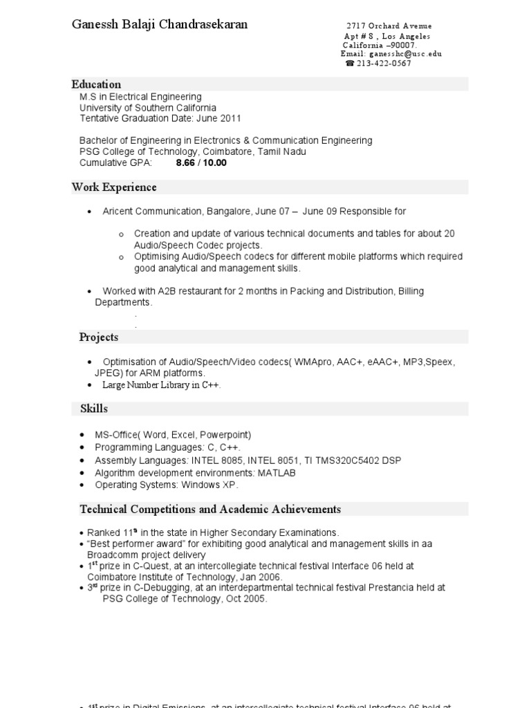 Ganesh Resume | PDF | Art | Computers