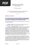 Overview of Republic Act No. 7586 | PDF | Protected Area ...