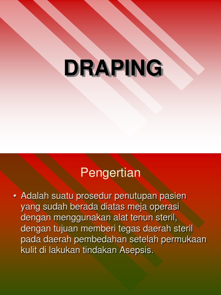 Draping | PDF | Griya & Taman | Kesehatan Holistik