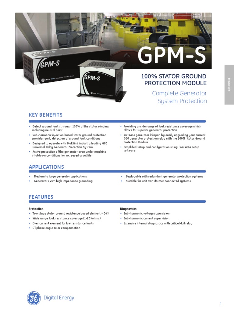 GPM S PDF | PDF | Electric Generator | Relay