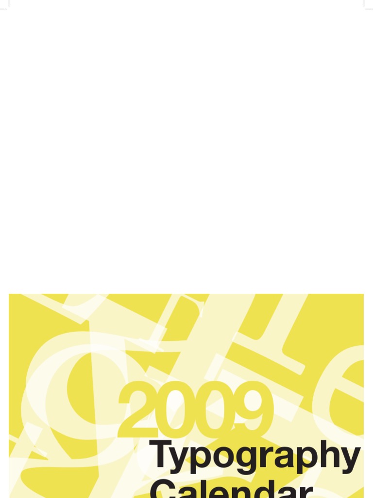 2009 Typography | PDF | Typefaces | Serif