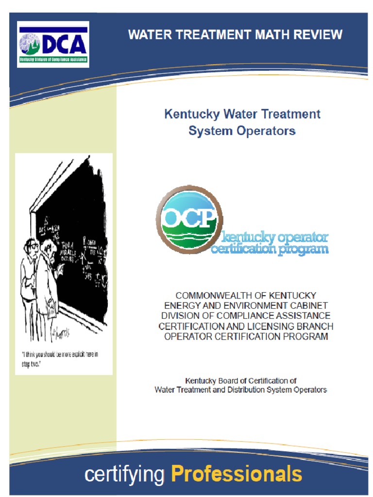 Water Treatment Math Review | PDF | Area | Gallon