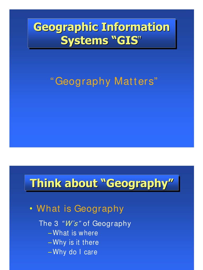 Geography Matters | PDF | Geographic Information System | Geography