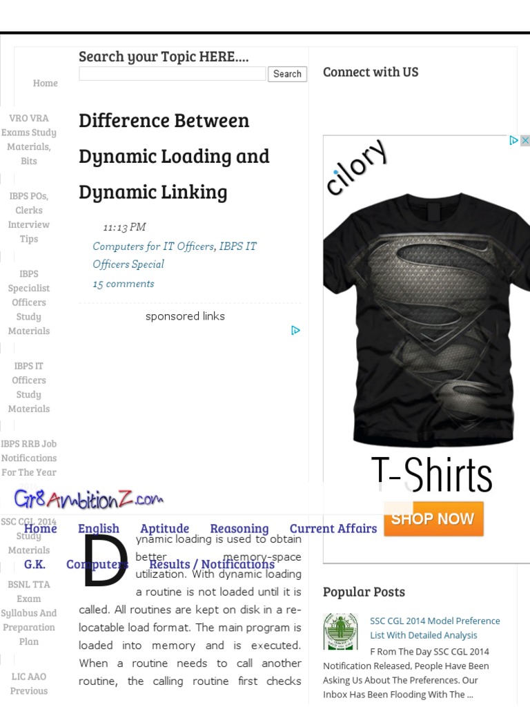 Difference Between Dynamic Loading and Dynamic Linking - Gr8AmbitionZ ... Difference Between Dynamic Loading and Dynamic Linking - Gr8AmbitionZ ...