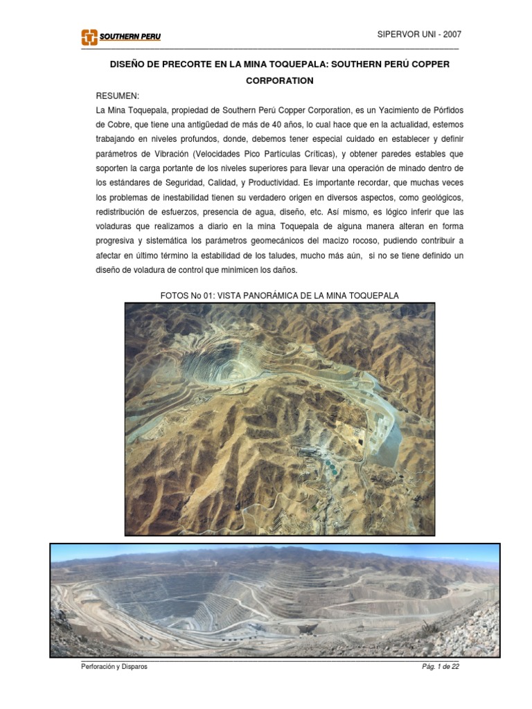 Diseño de Precorte en la Mina Toquepala.pdf