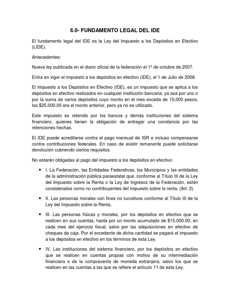 Ide | PDF | Impuesto sobre la renta | Impuestos