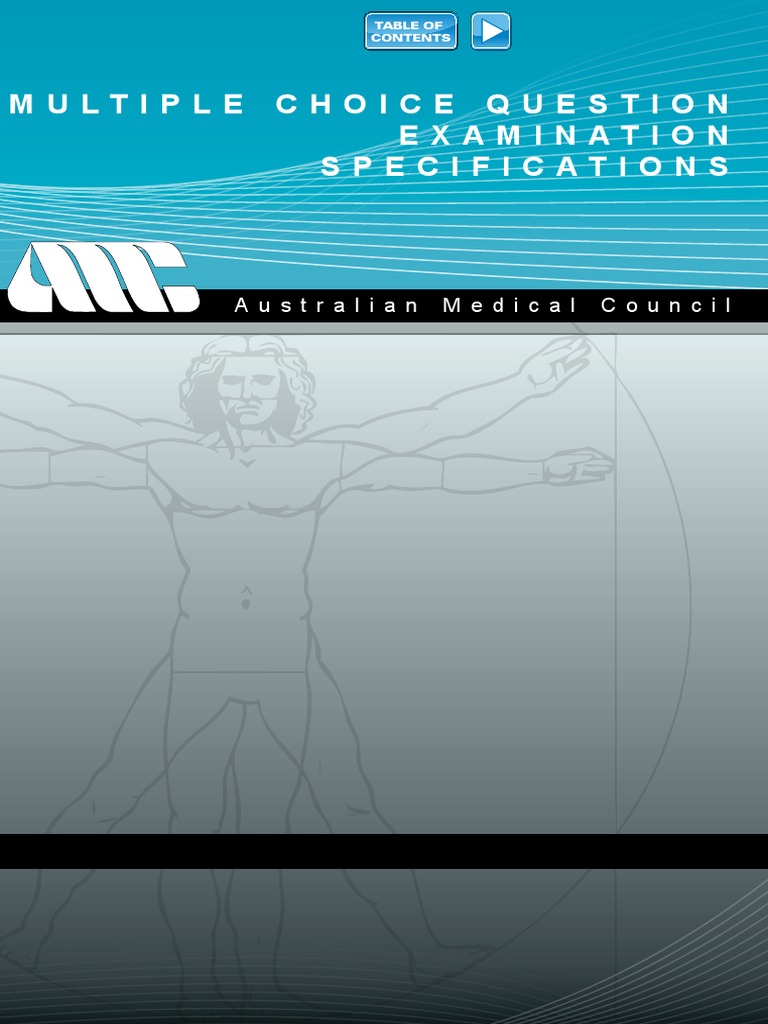 Amc Exam Spec | PDF | Multiple Choice | Physical Examination