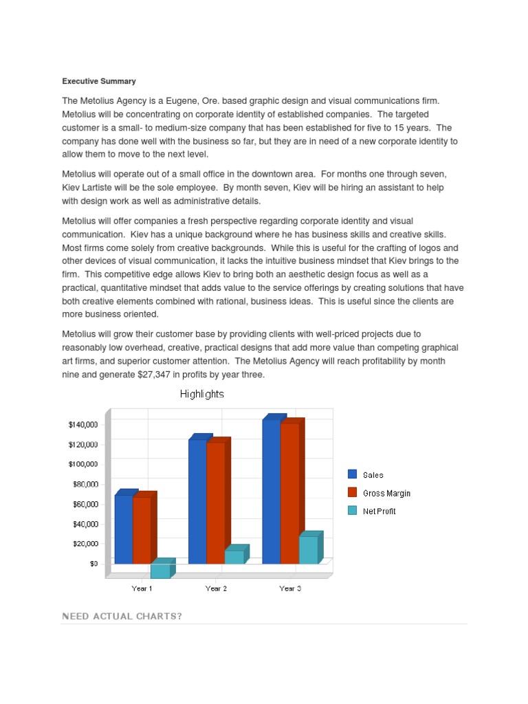 Executive Summary Business Plan Animation | PDF | Business Plan | Design