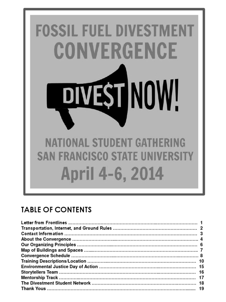 Divestment Program | PDF | Community Organizing | Bay Area Rapid Transit