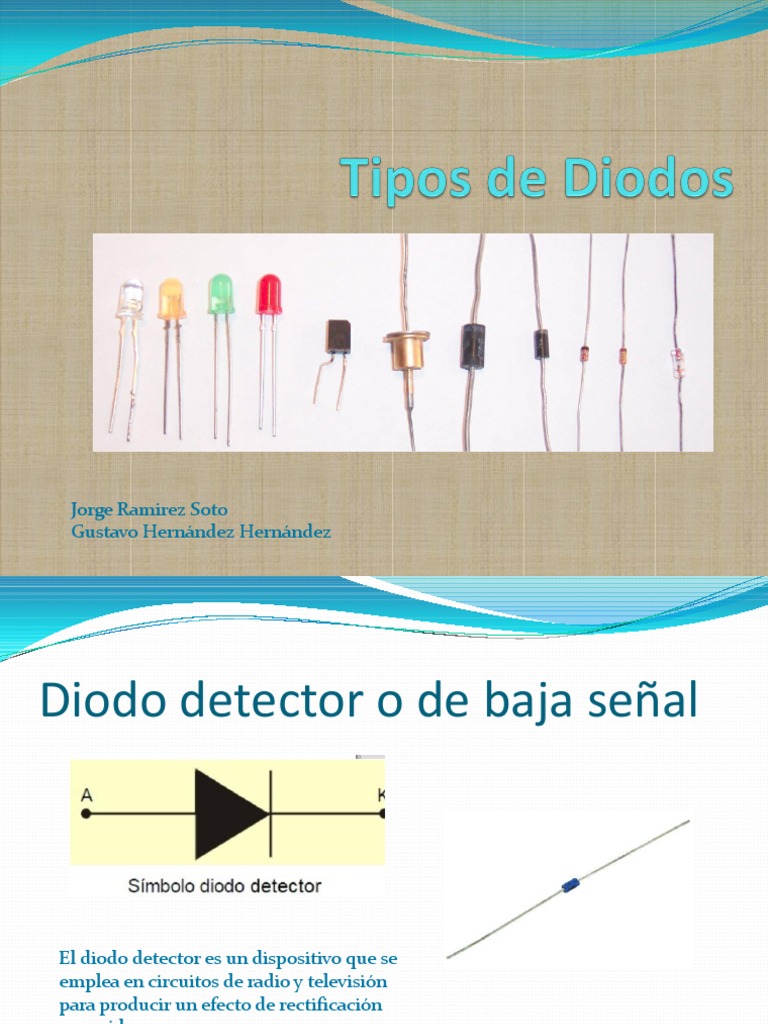 Tipos de Diodos y sus Aplicaciones | PDF | Diodo | Rectificador