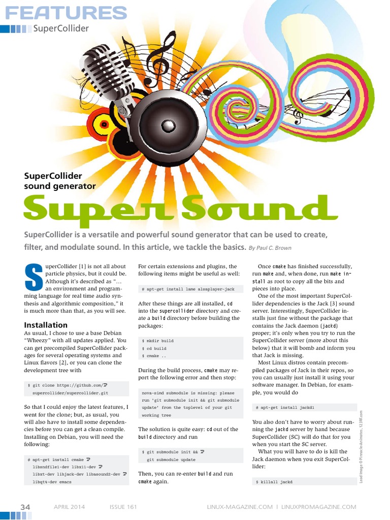 Super Sound: Supercollider | PDF | Scope (Computer Science) | Object Oriented Programming