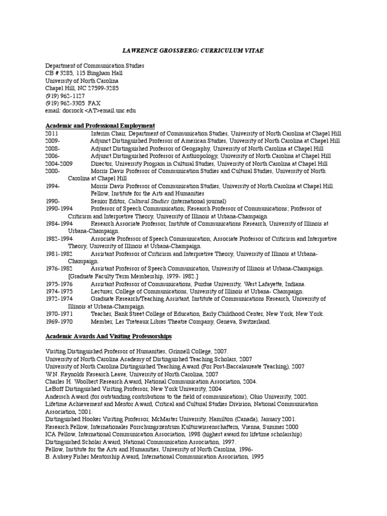 Grossberg | PDF | Professors In The United States | Cultural Studies