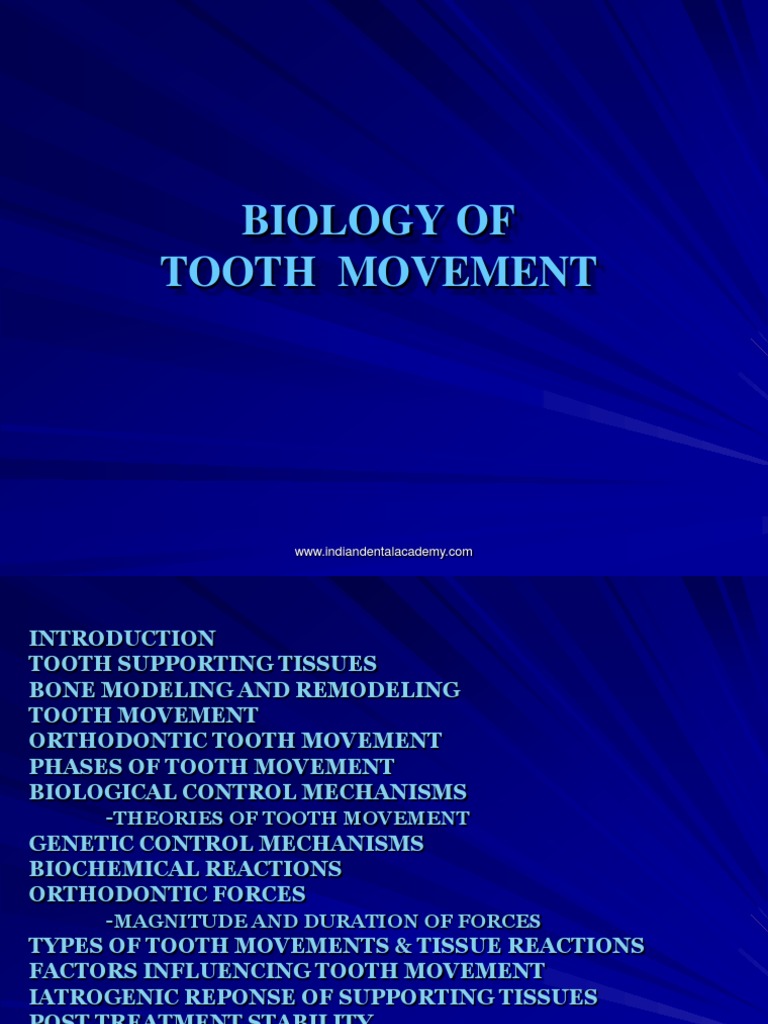 Biology of Tooth Movement - Ortho / Orthodontic Courses by Indian ...