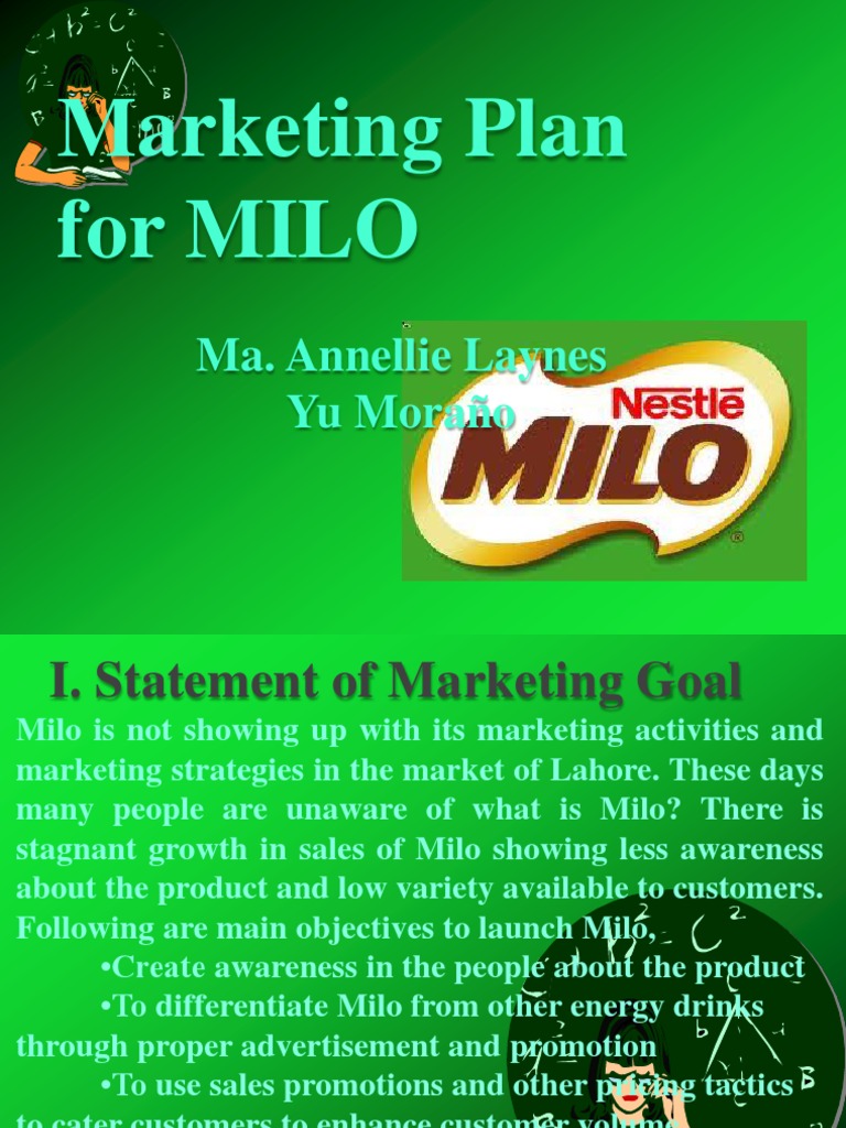 Milo Marketing Plan- by Abuden | Food Energy | Nutrients
