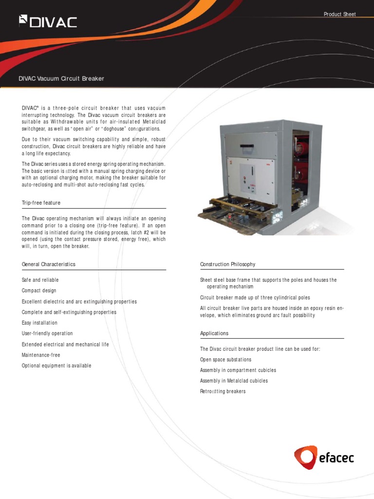DIVAC Breaker 13200-002 | PDF | Components | Electrical Components
