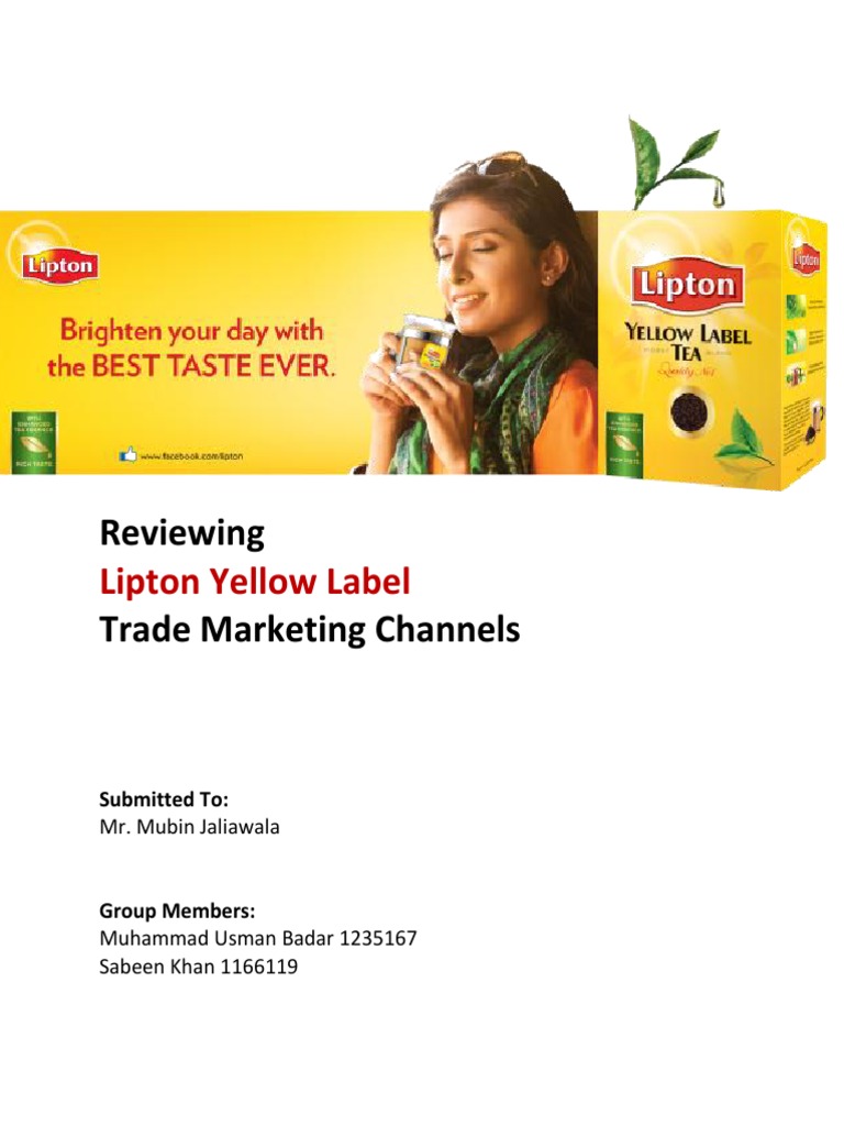 Lipton Report | PDF | Retail | Unilever