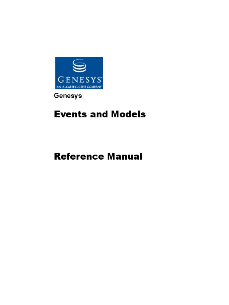 8g Ref Events-Models | PDF | Databases | Interactive Voice Response