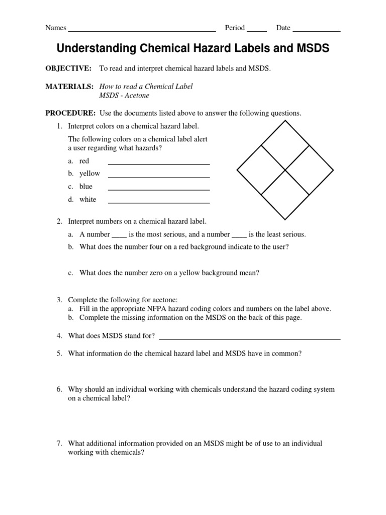 How To Read MSDS and Labels | PDF | Flammability | Chemical Substances