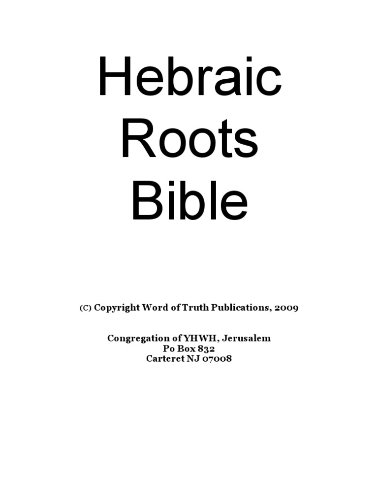 Hebraic Roots Bible | Cain And Abel | Septuagint