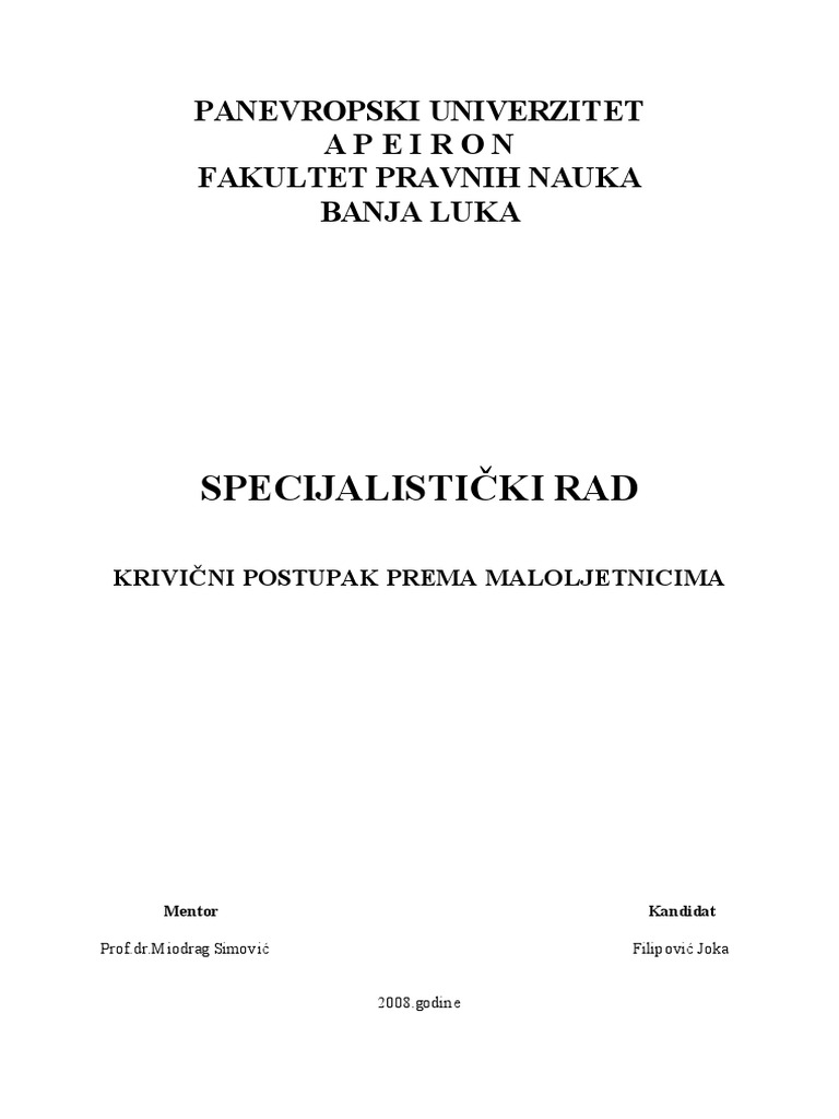 Krivicni Postupak Pravo | PDF