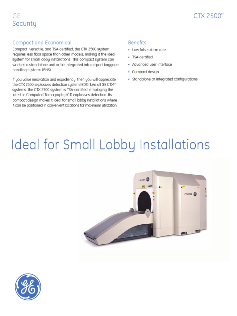 CTX2500 Detection System | PDF | Ct Scan | Image Scanner