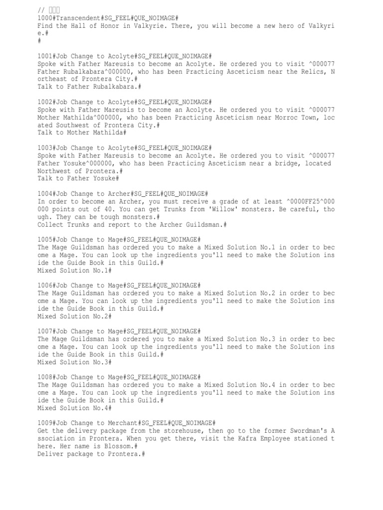 Quests | PDF | Nature