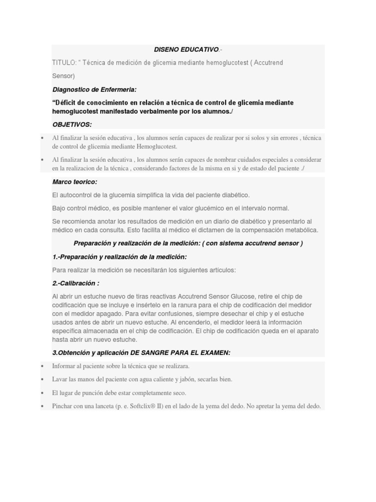 Hemo Gluco Test | PDF | Medición | Diabetes mellitus