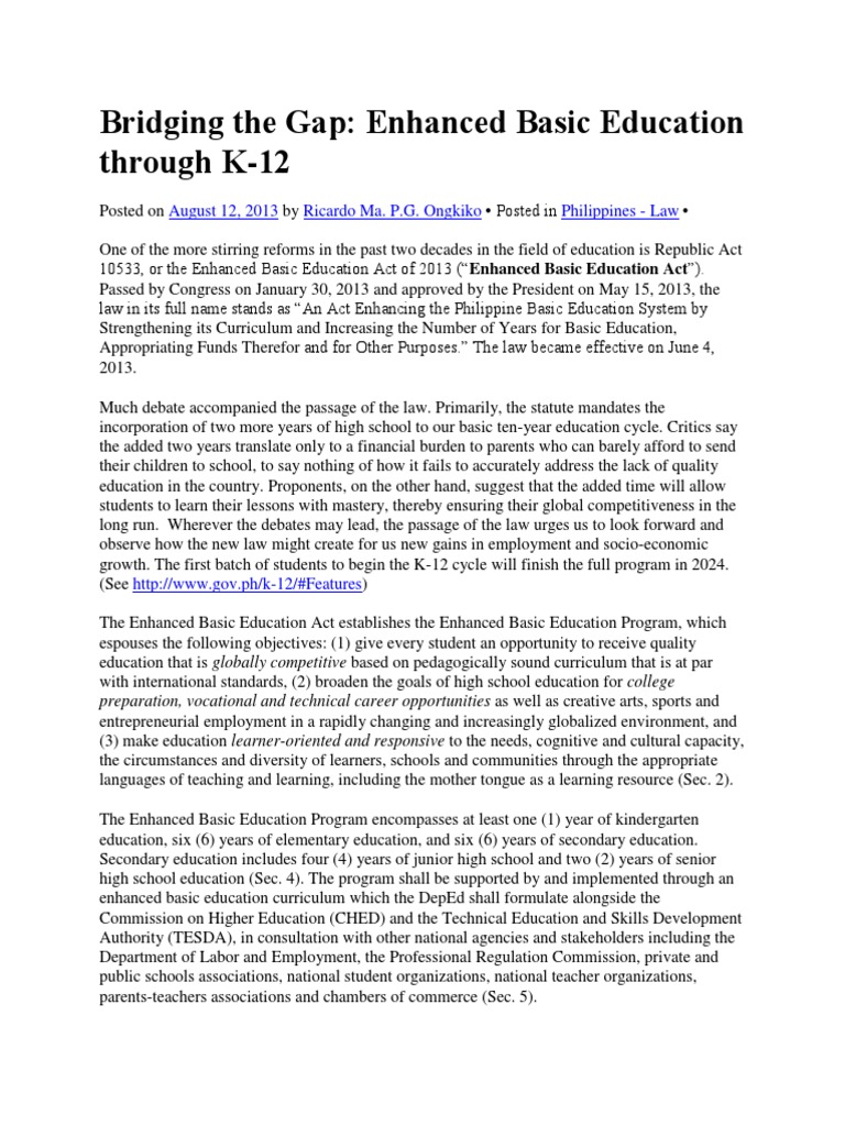 Bridging The Gap Pdf