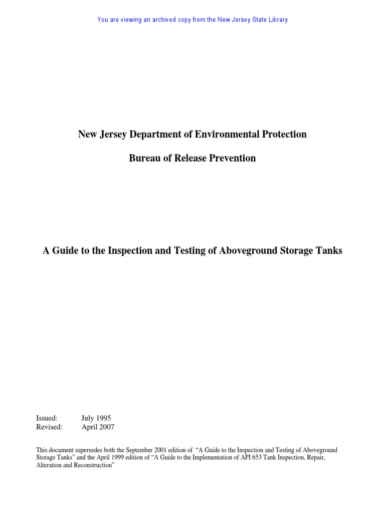 A Guide For Tank Inspection | PDF | Application Programming Interface ...