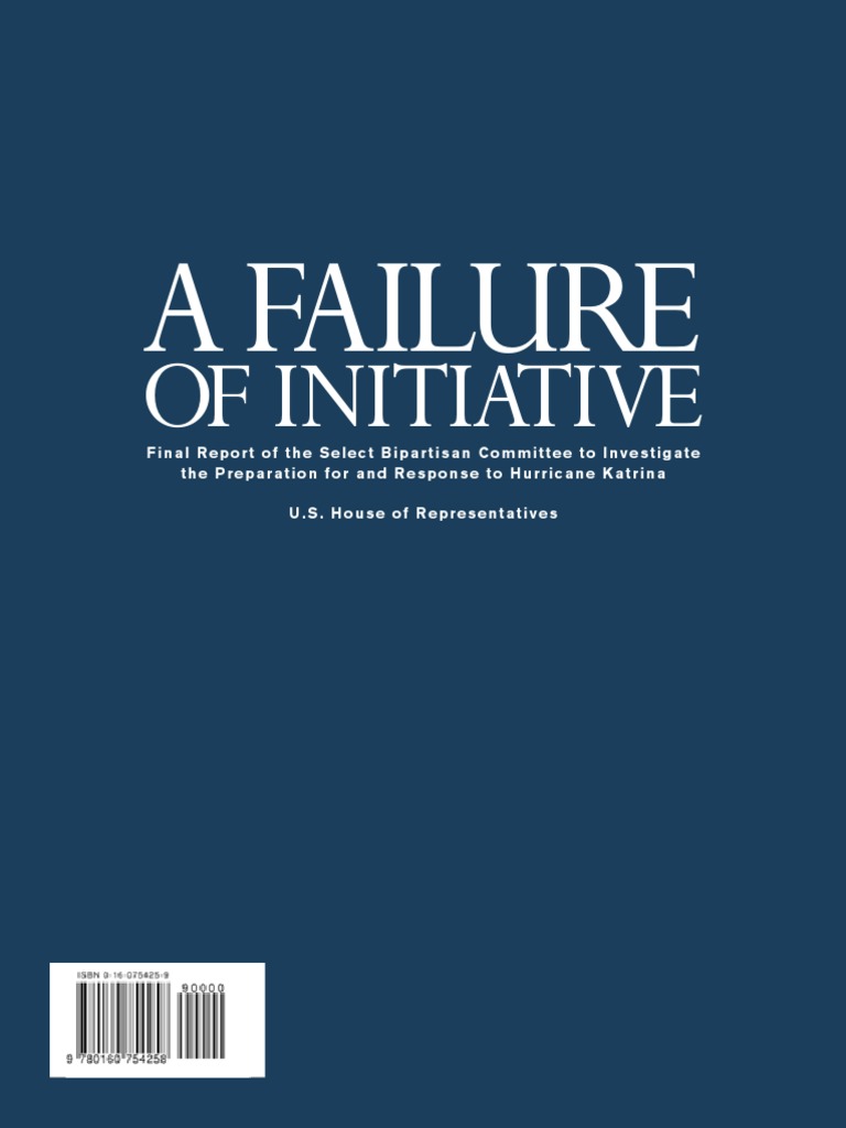 Hurricane Katrina: A Failure of Initiative | PDF | Federal Emergency ...