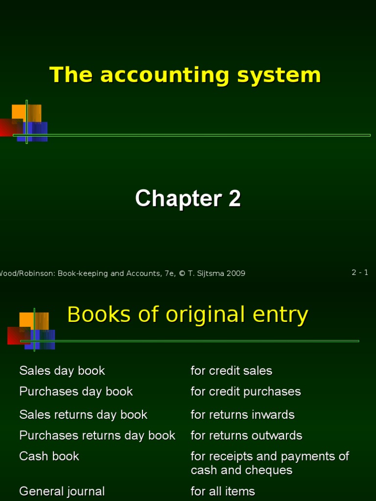 Chapter 2 The Accounting System | PDF | Bookkeeping | Economies